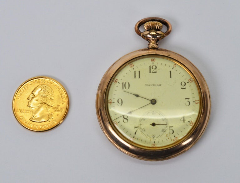 Antique American Waltham Watch Co. Circa 1901 Brass Pocket Watch W ...