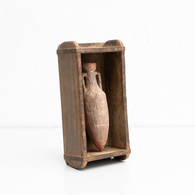 Antique Amphora Sculpture on a Wooden Cabinet, circa 1950 For Sale at ...