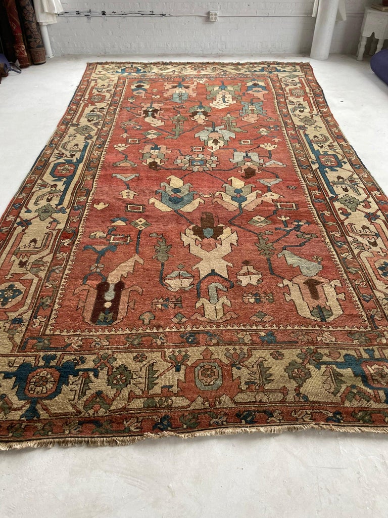 Antique Ancient Rarest of Rare Rug in Serapi, circa 1880's For Sale at ...