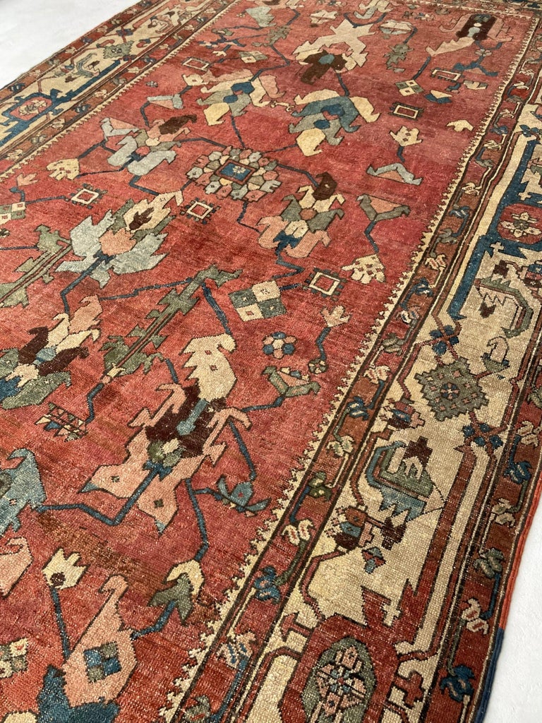 Antique Ancient Rarest of Rare Rug in Serapi, circa 1880's For Sale at ...