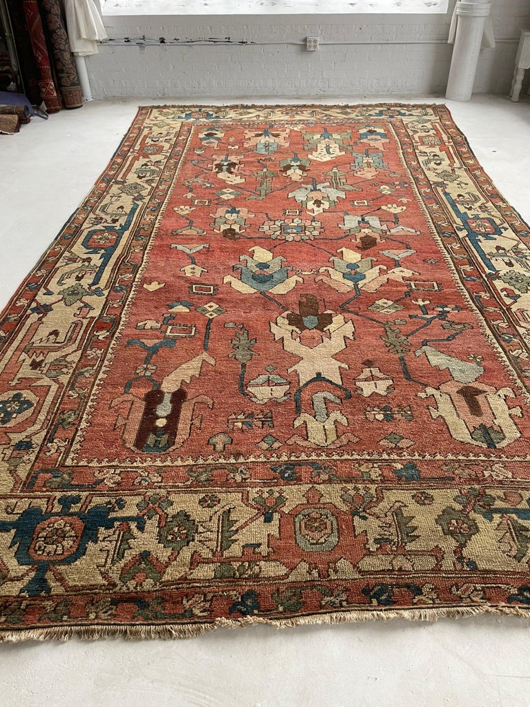 Antique Ancient Rarest of Rare Rug in Serapi, circa 1880's For Sale at ...
