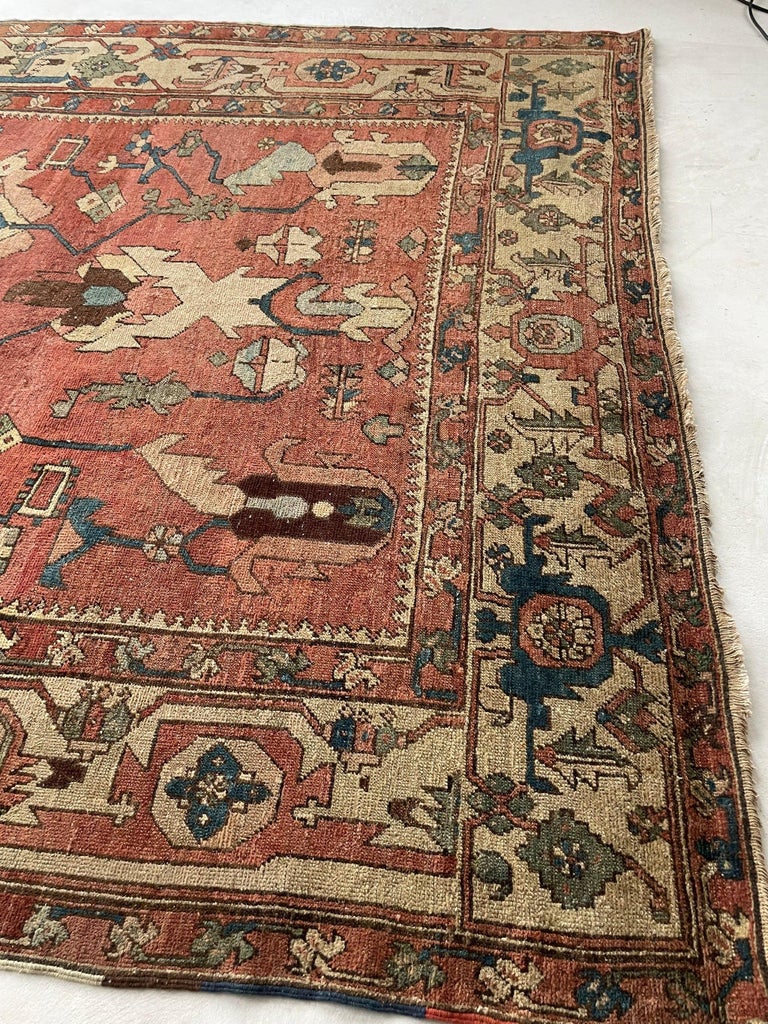 Antique Ancient Rarest of Rare Rug in Serapi, circa 1880's For Sale at ...