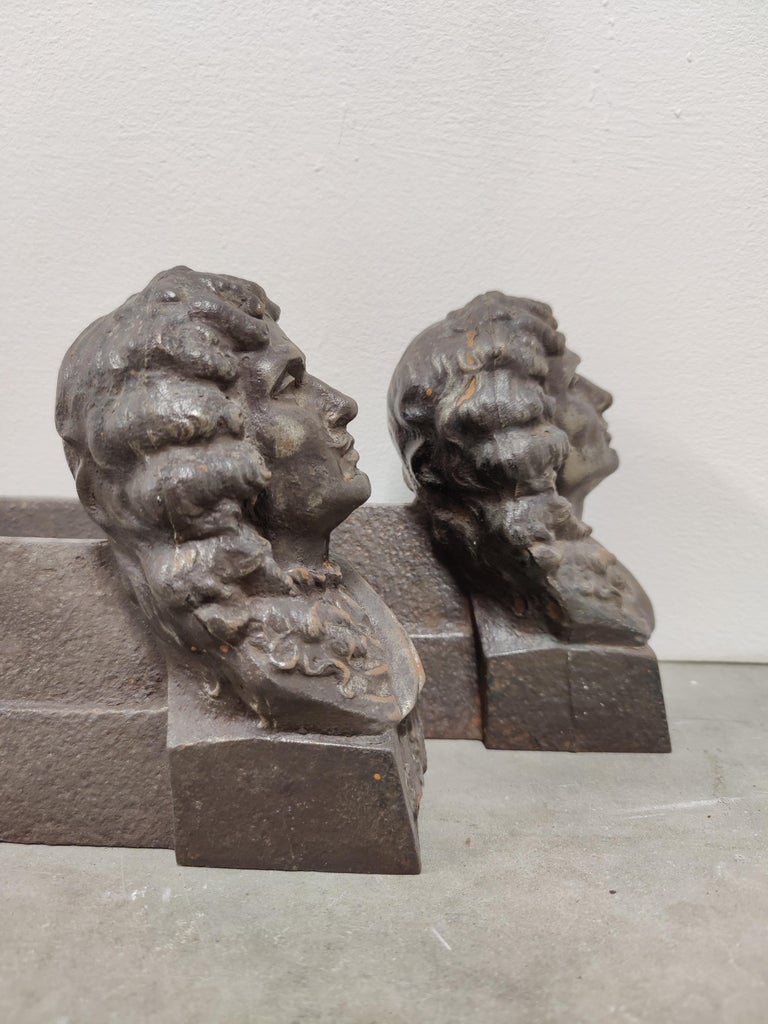 Antique Andirons / Fire Dogs, Louis XIV For Sale at 1stDibs