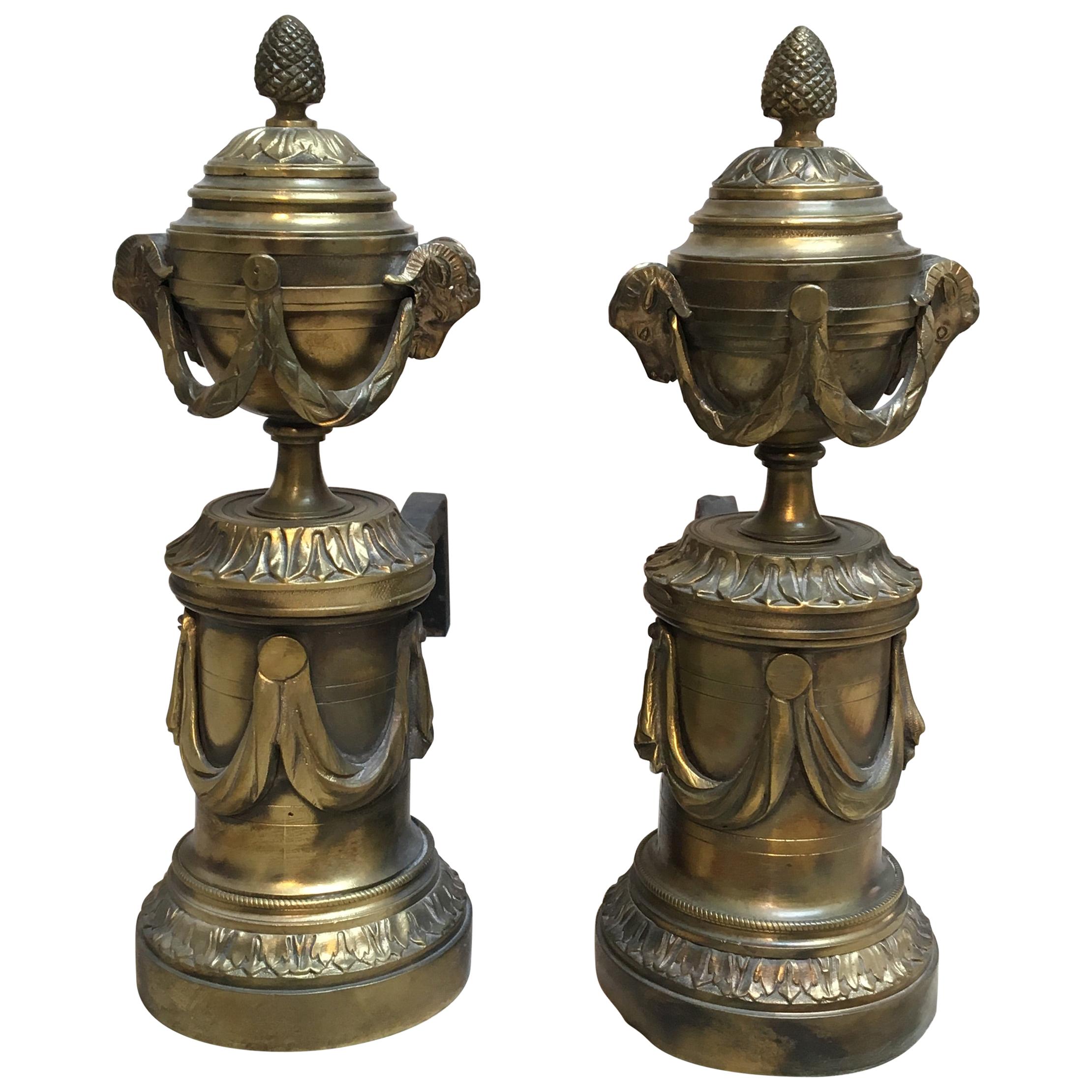 Antique Black Americana Andirons at 1stdibs