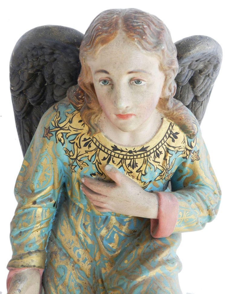 Antike Engels-Gipsstatue, Frankreich, 19. Jahrhundert im Angebot bei ...