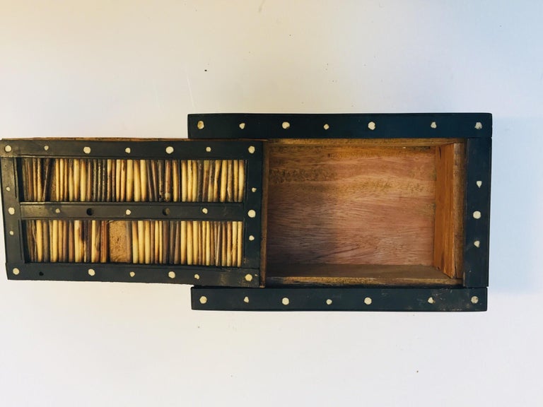Antique Anglo Indian Box Handcrafted with Porcupine Quills For Sale at ...