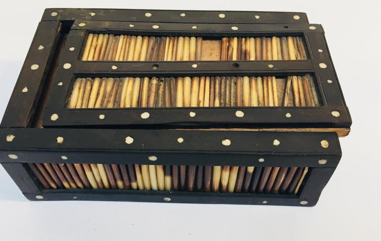 Antique Anglo Indian Box Handcrafted with Porcupine Quills For Sale at ...