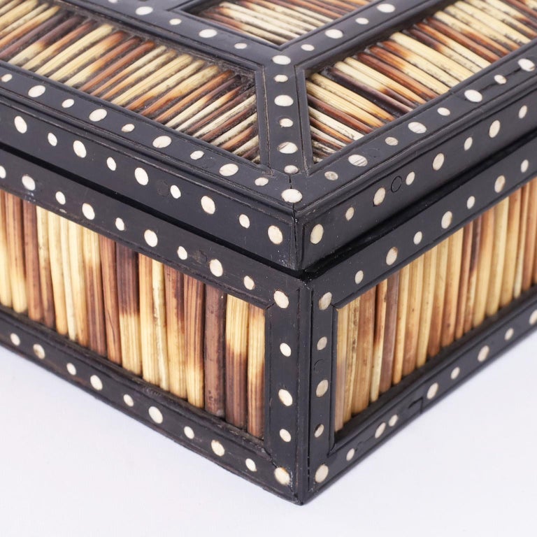 Antique Anglo Indian Porcupine Quill Box at 1stDibs