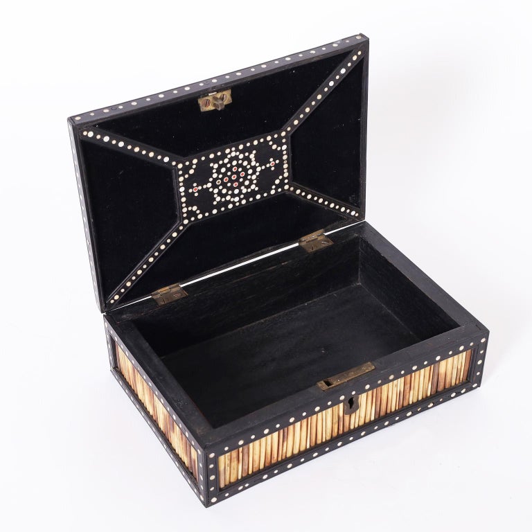 Antique Anglo Indian Porcupine Quill Box at 1stDibs