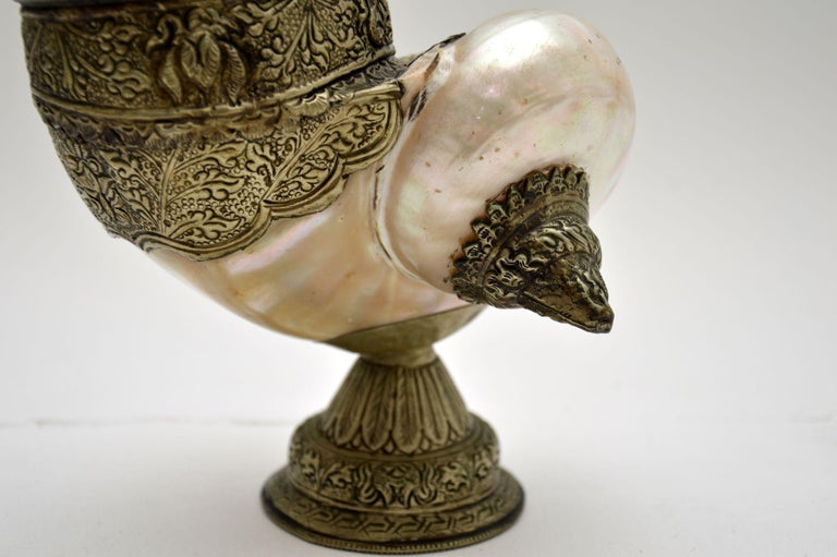 Antique Anglo Indian Silver Mounted Nautilus Shell Cup For Sale at ...