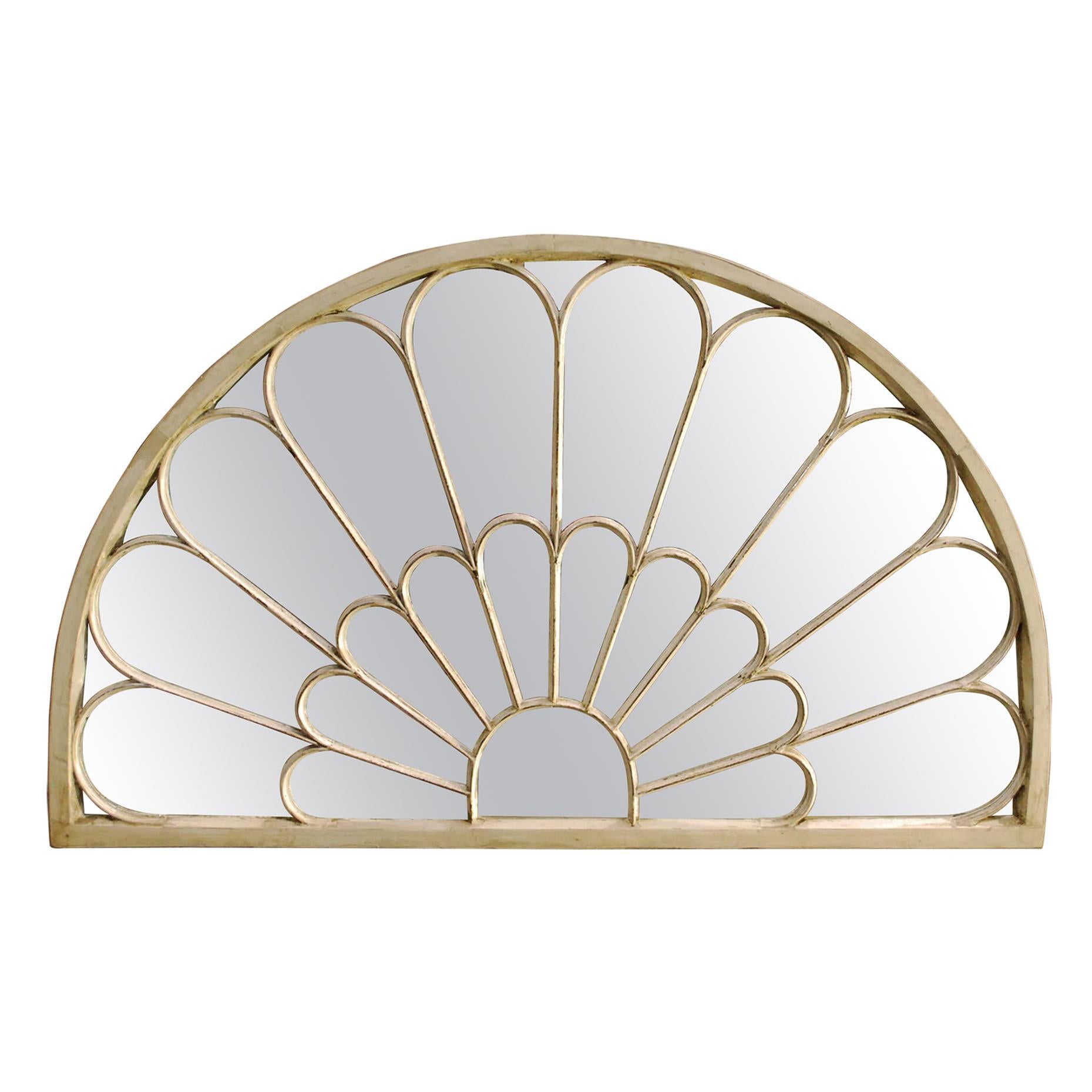 Antique Architectural Large Round Spider Web Window Mirror at 1stDibs ...