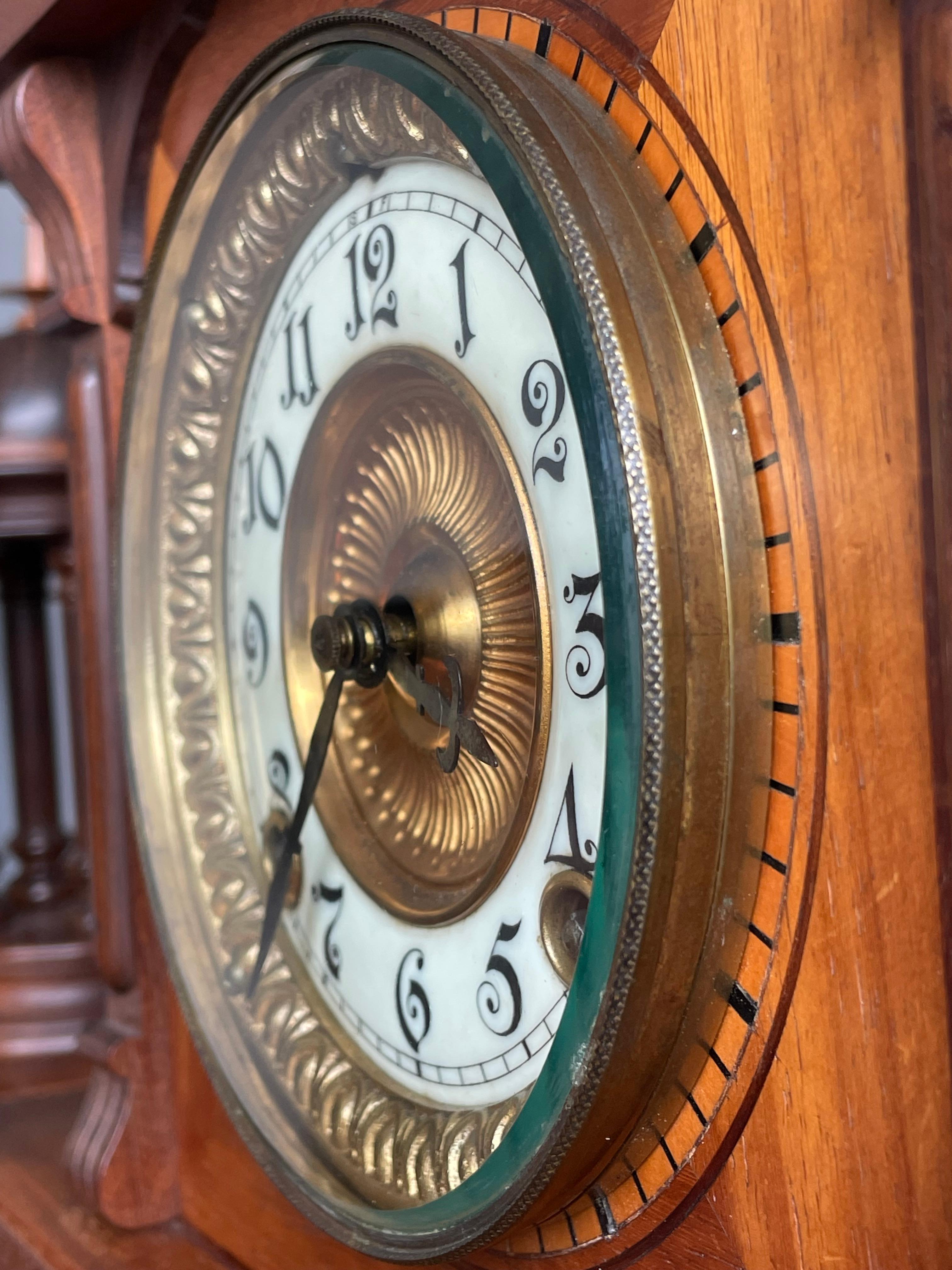 Antique Architectural Design Classical Revival Clock Set with American ...