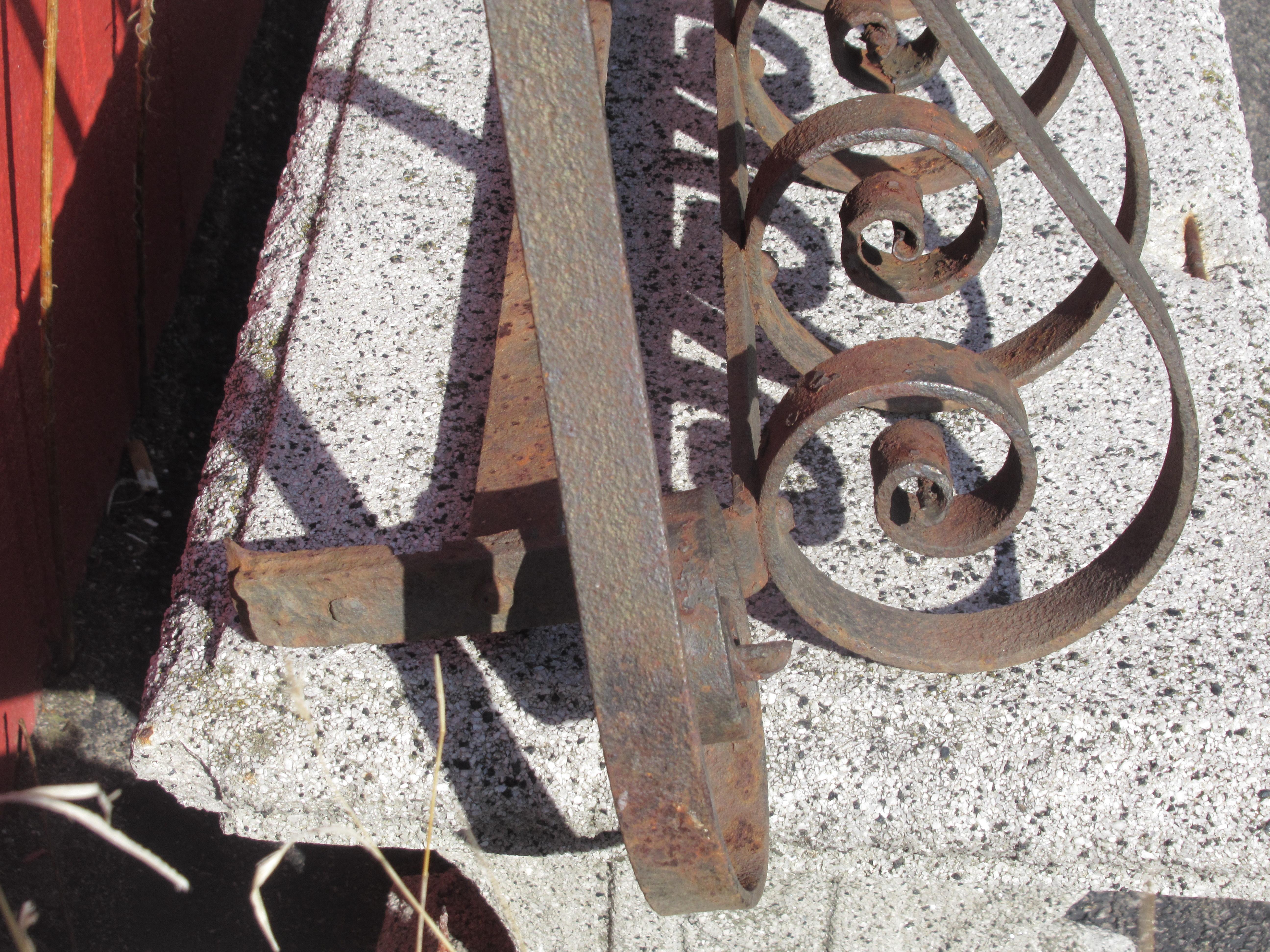 Antique Architectural Hand Wrought Iron Window Box Railing For Sale at ...