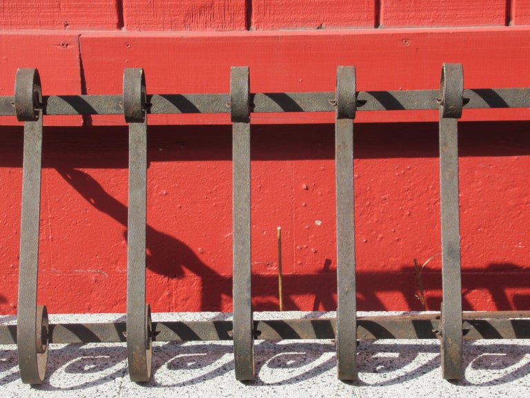 Antique Architectural Hand Wrought Iron Window Box Railing For Sale at ...