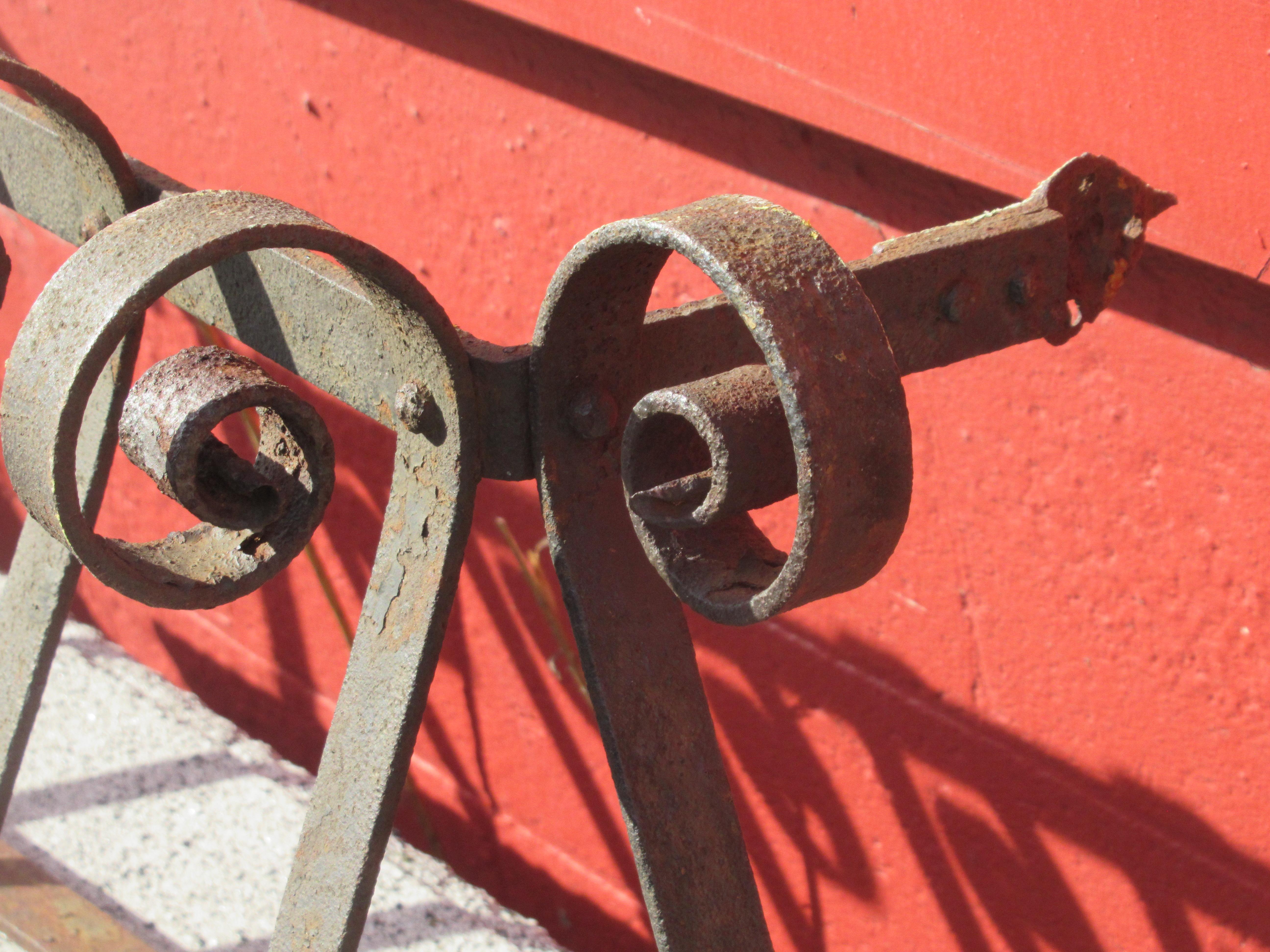 Antique Architectural Hand Wrought Iron Window Box Railing For Sale at ...