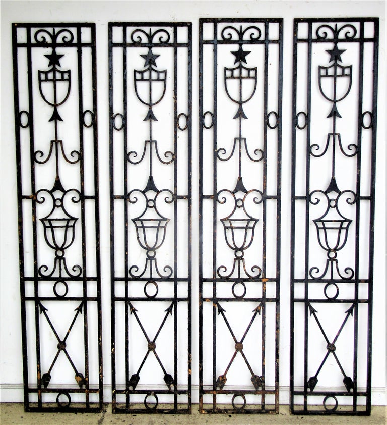 Neoclassical Architectural Iron Panels at 1stDibs