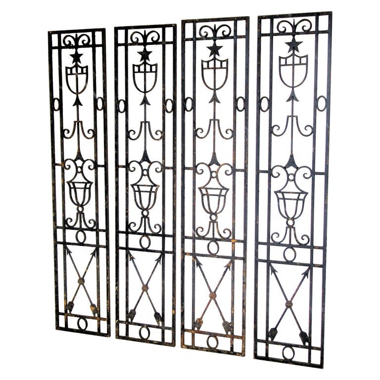 Neoclassical Architectural Iron Panels at 1stDibs