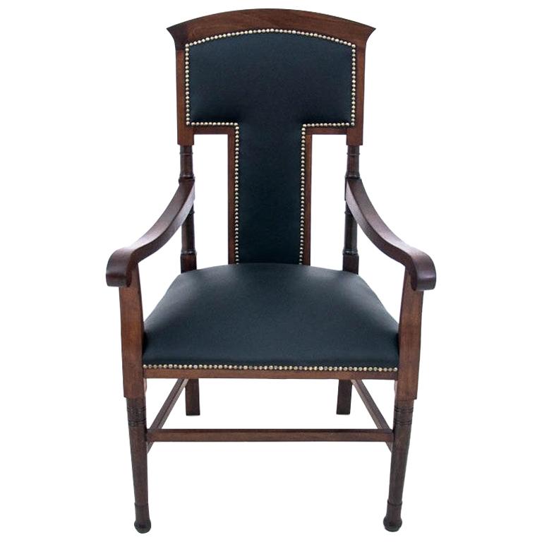 Antique Armchairs, Throne, Western Europe, circa 1910, after Renovation ...