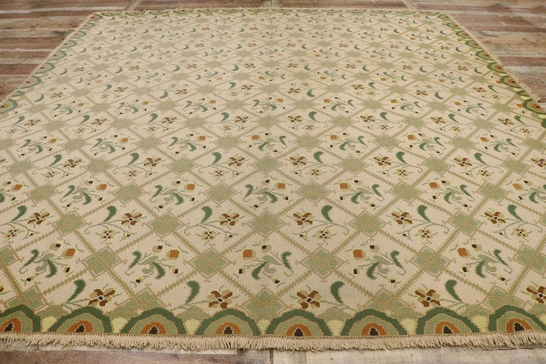 Antique Arraiolos Rug with Palampore Style, Portuguese Needlework Rug ...
