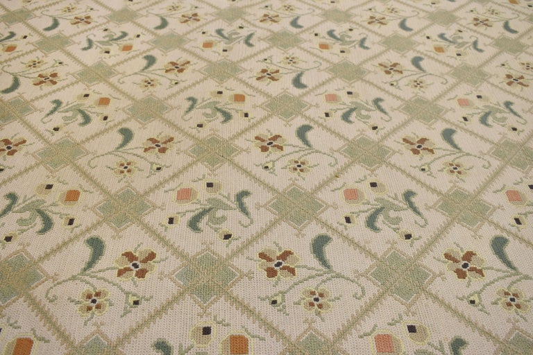 Antique Arraiolos Rug with Palampore Style, Portuguese Needlework Rug ...