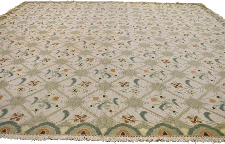 Antique Arraiolos Rug with Palampore Style, Portuguese Needlework Rug ...