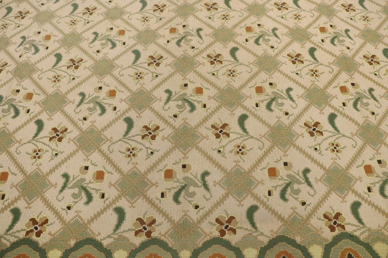 Antique Arraiolos Rug with Palampore Style, Portuguese Needlework Rug ...