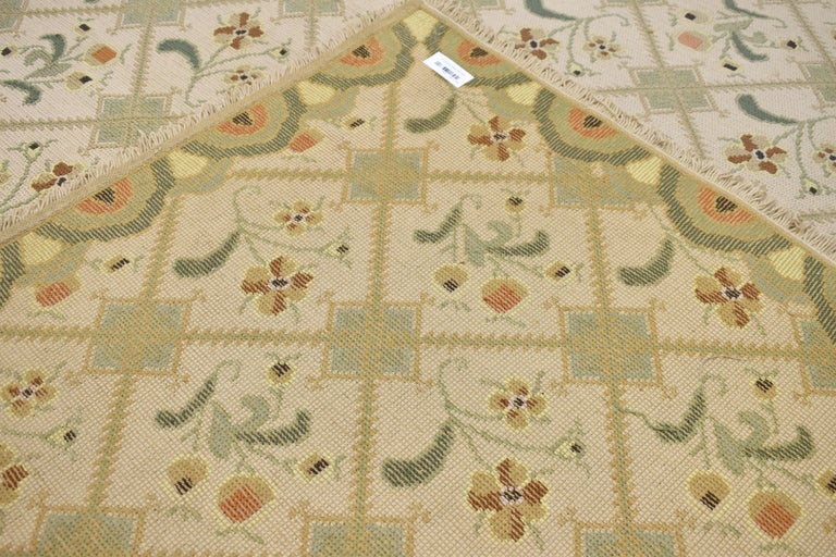 Antique Arraiolos Rug with Palampore Style, Portuguese Needlework Rug ...