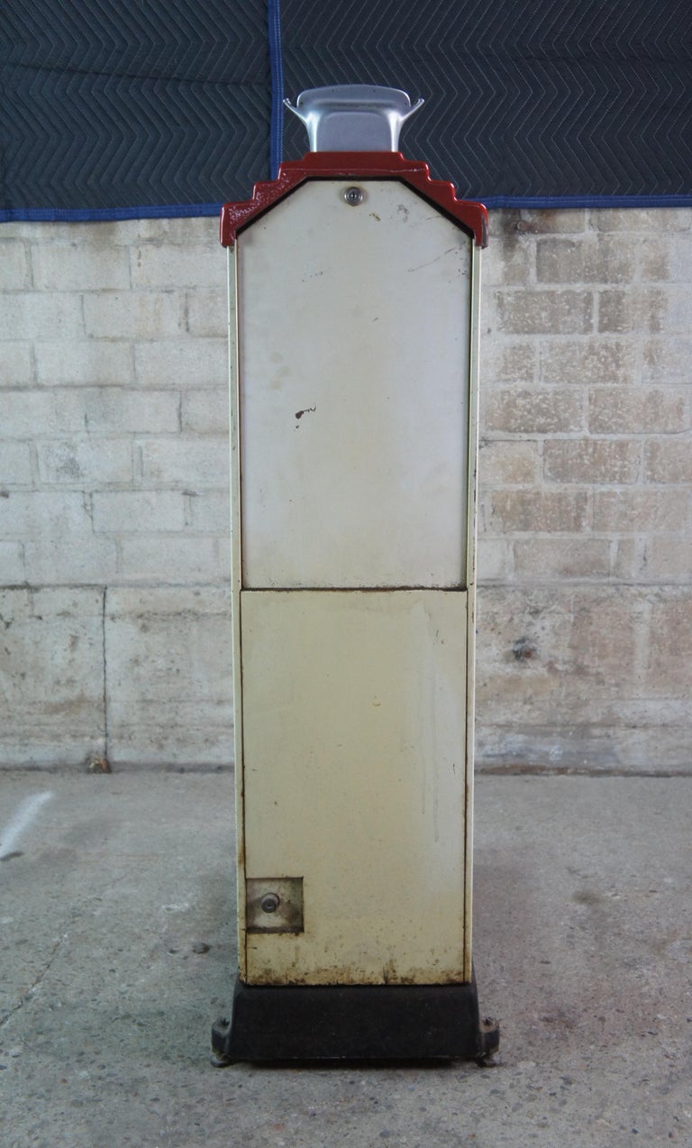 Antique Art Deco American Penny Fortune Scale Character Weight Fate ...