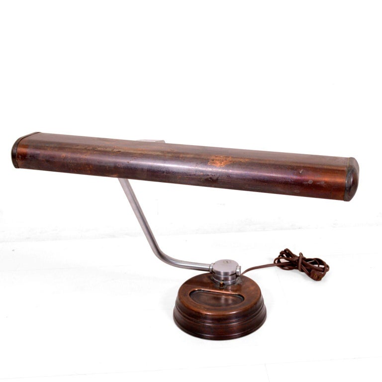 Antique Art Deco Brass Desk Lamp by Faries Lamp Co. at 1stDibs