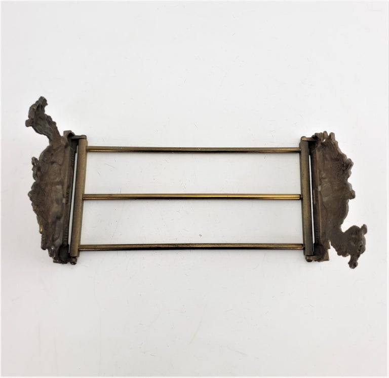 Antique Art Deco Cast Bronze and Brass Collapsible Book Stand with ...