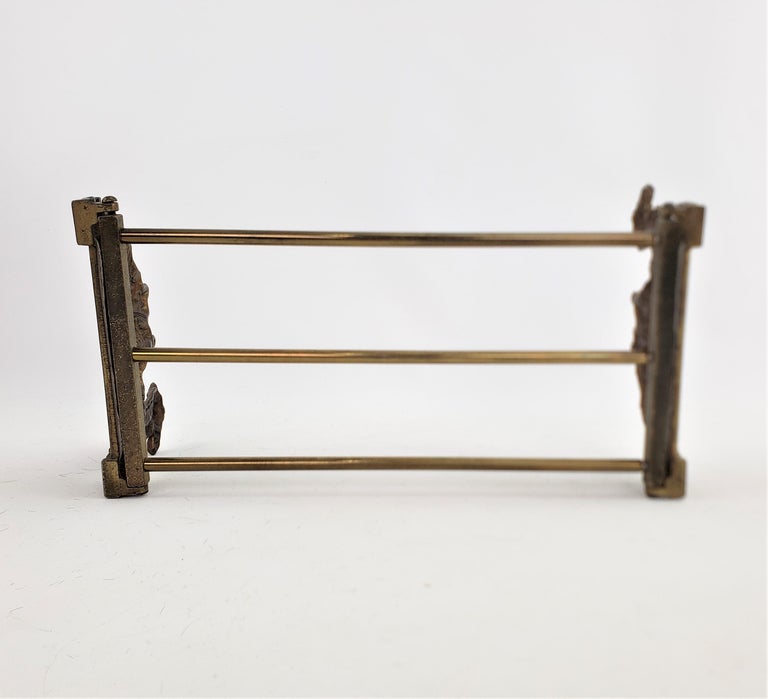 Antique Art Deco Cast Bronze and Brass Collapsible Book Stand with ...