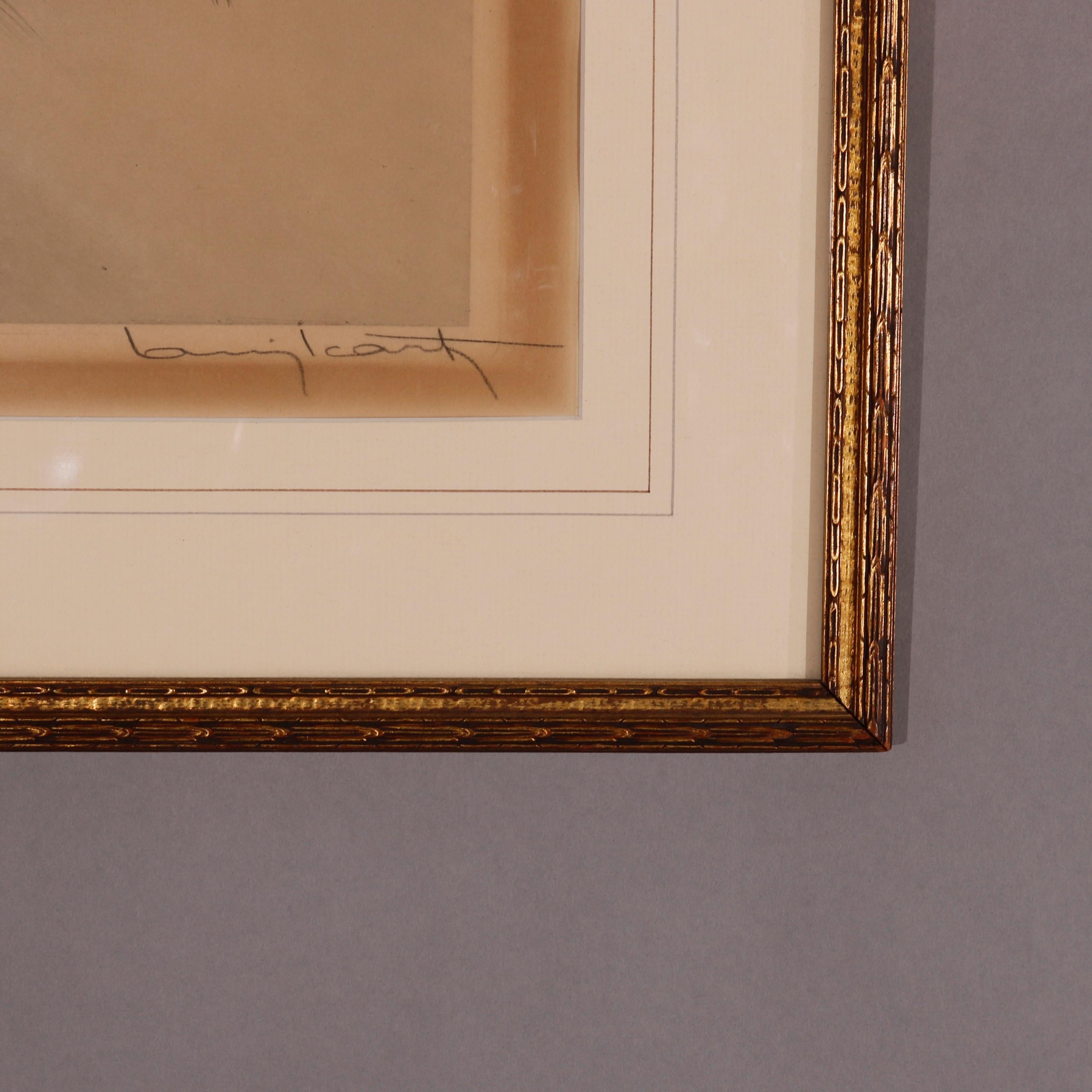 Antique Art Deco Framed Louis Icart Print “Zest”, Signed, circa 1920 at ...