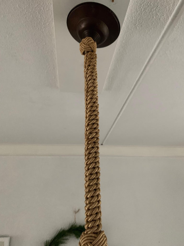 Art Deco White and Black Alabaster Pendant Light with Unique Original ...