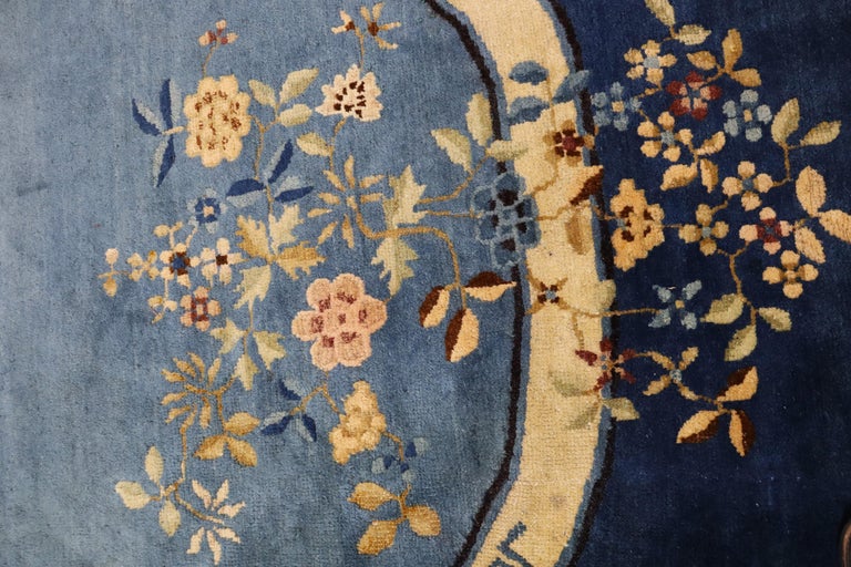 Antique Art Deco/Peking Chinese Circular Rug, 7'8" For Sale at 1stDibs ...