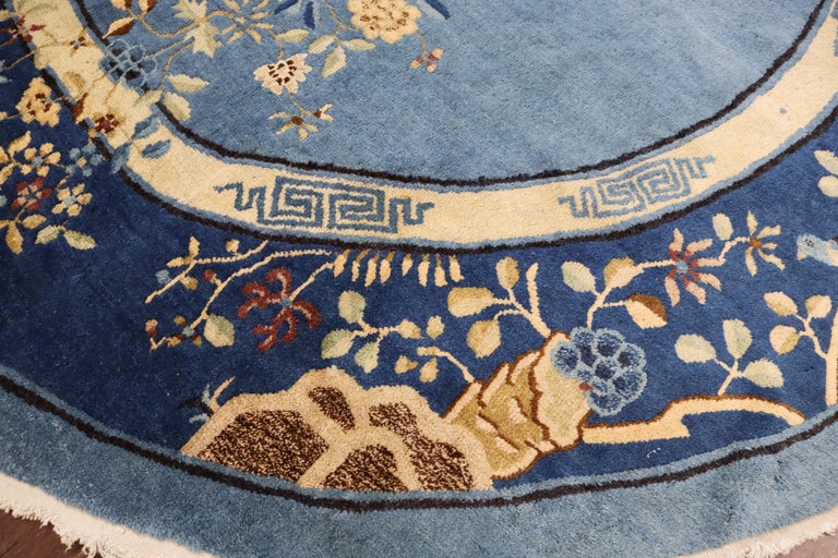 Antique Art Deco/Peking Chinese Circular Rug, 7'8" For Sale at 1stDibs ...