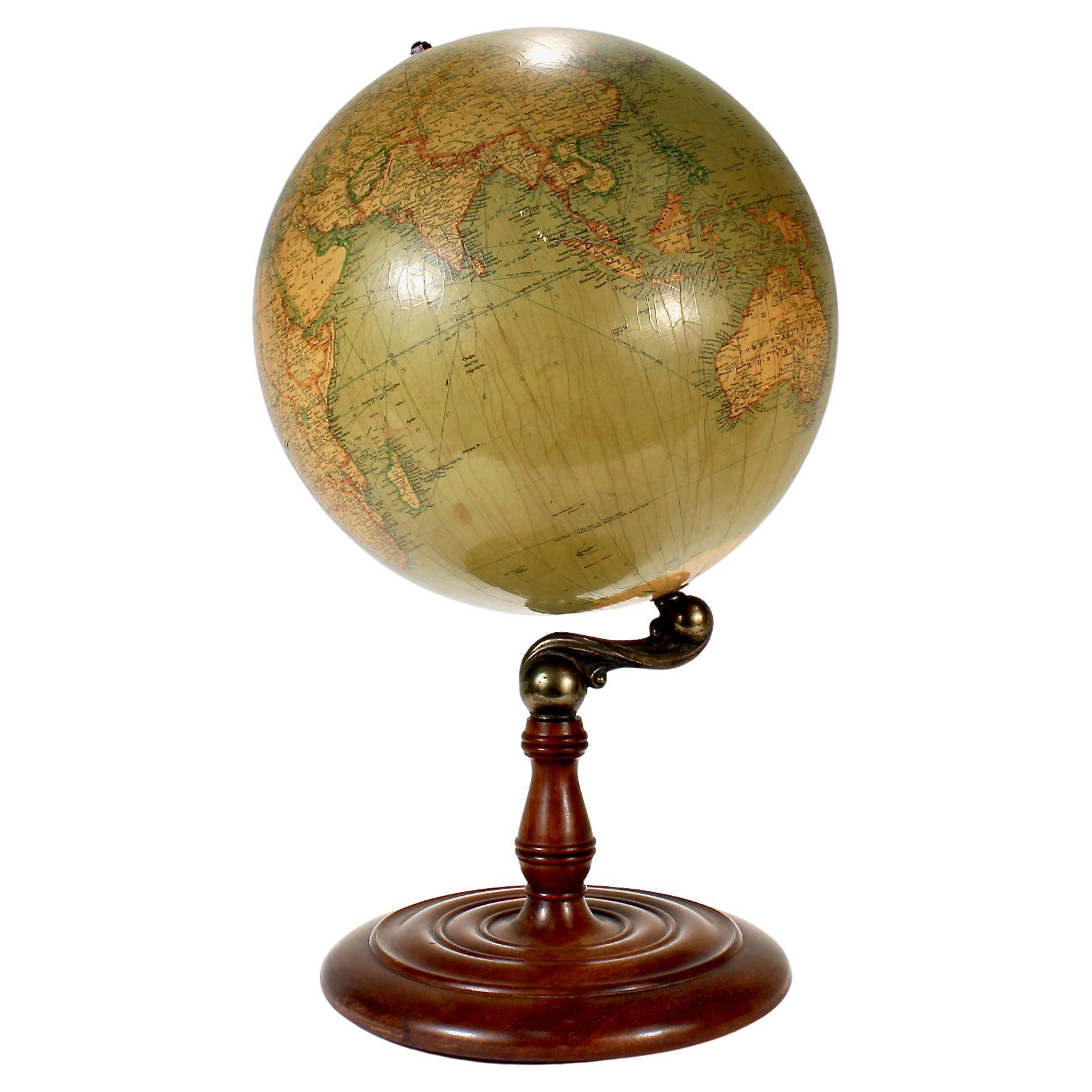 Antique Art Deco Period 12-Inch Library Globe by Replogle at 1stDibs