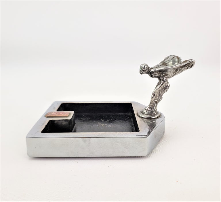 Antique Art Deco Rolls Royce Automobile Car Advertising Ashtray or Vide ...