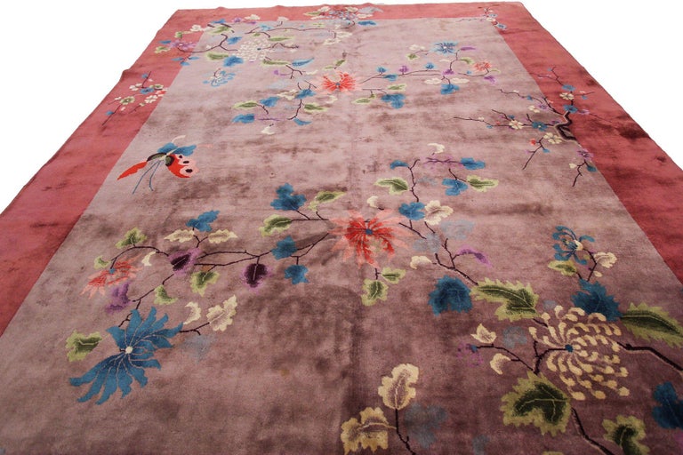 Antique Art Deco Rug Antique Chinese Rug Tree of Life Chinese Rug 1920 ...