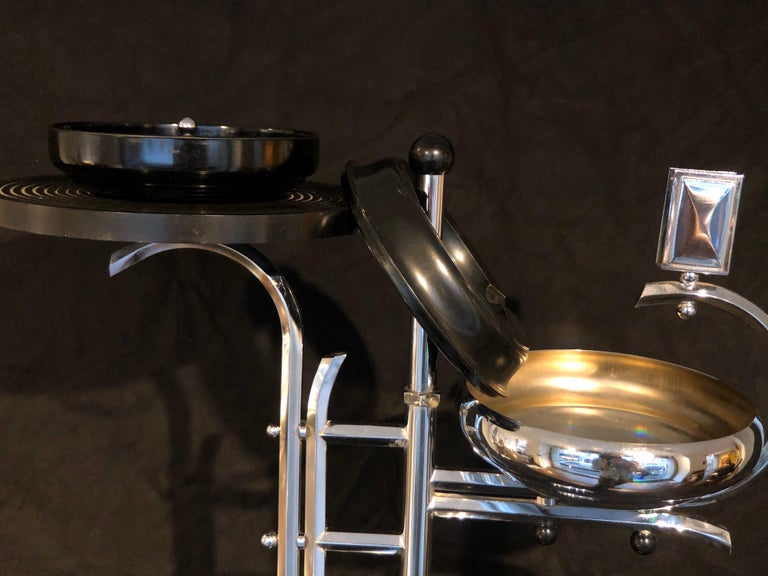 Antique Art Deco Smoking Table, Chromed Steel, France, circa 1930 at ...