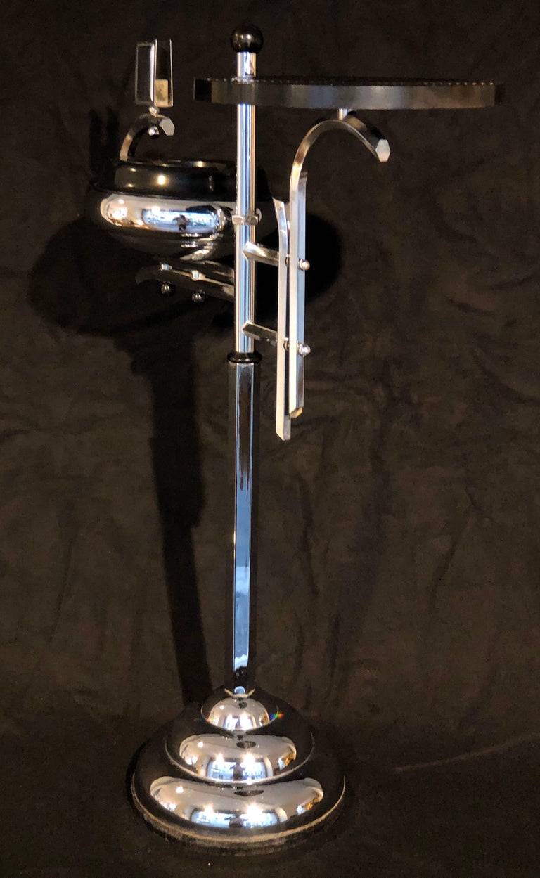 Antique Art Deco Smoking Table, Chromed Steel, France, circa 1930 at ...