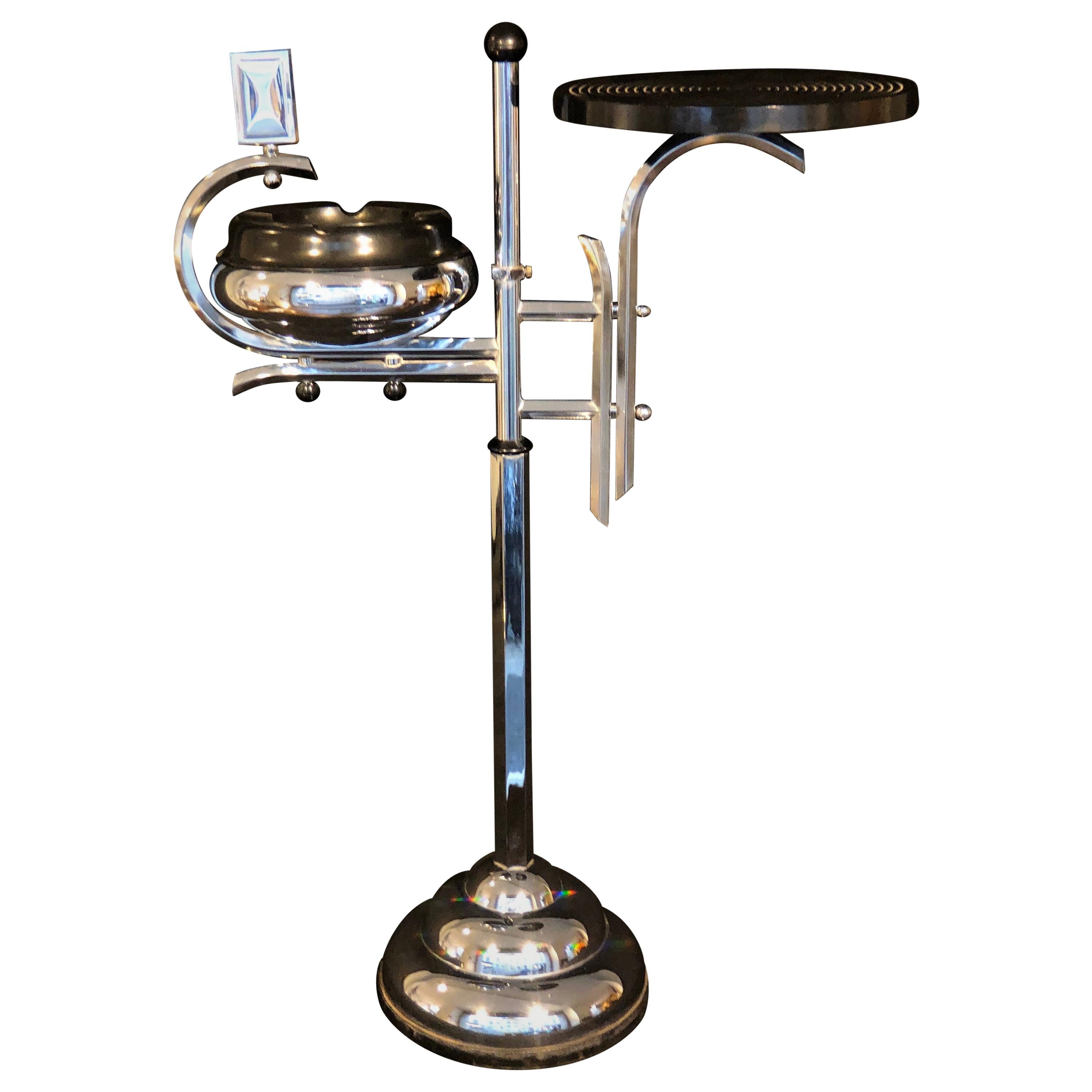 Antique Art Deco Smoking Table, Chromed Steel, France, circa 1930 at ...