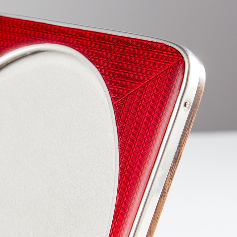 Antique Art Deco Sterling Silver and Enamel Picture Frame Sanders and ...