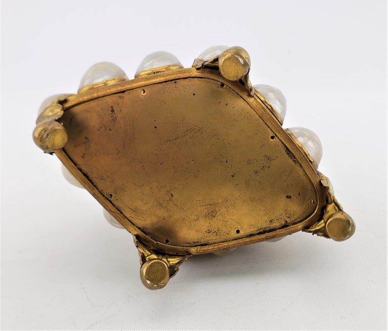 Antique Art Nouveau 3 Glass Perfume or Scent Bottle Set with Inset ...