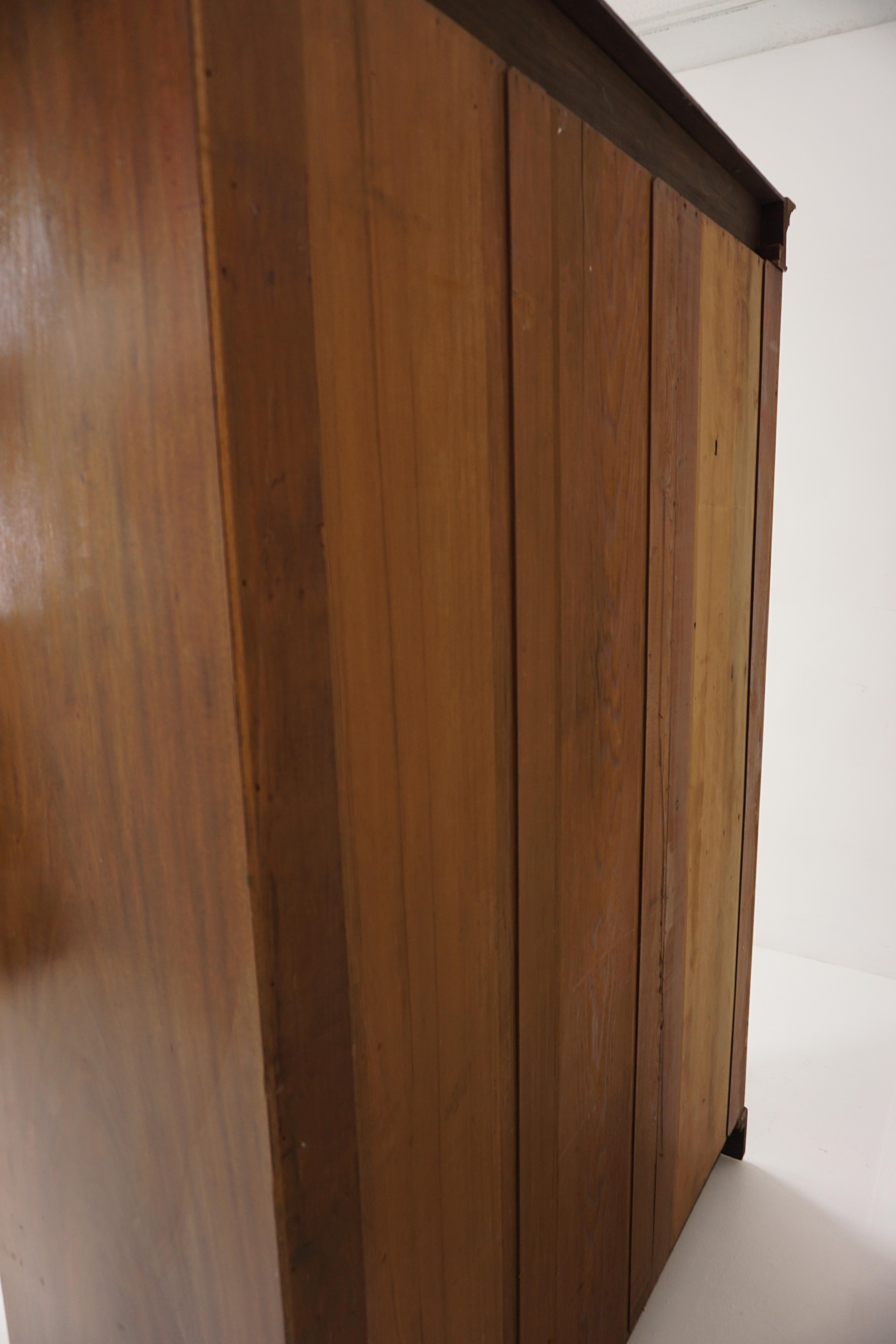 Antique Art Nouveau Compactum Armoire, Wardrobe Closet, Scotland 1890 ...