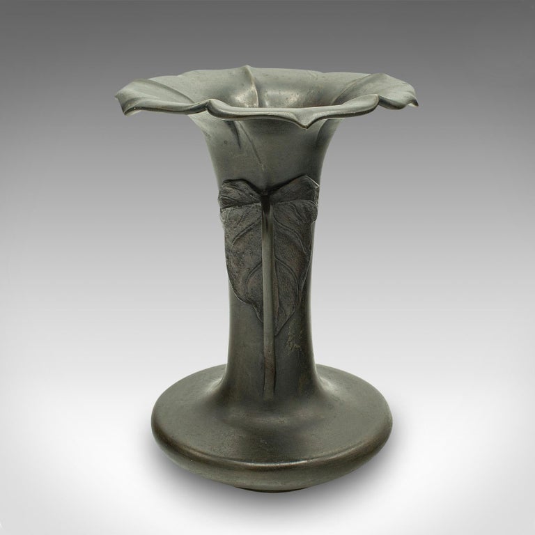 Antique Art Nouveau Posy Vase, French, Bronze, Decorative Flower Pot ...