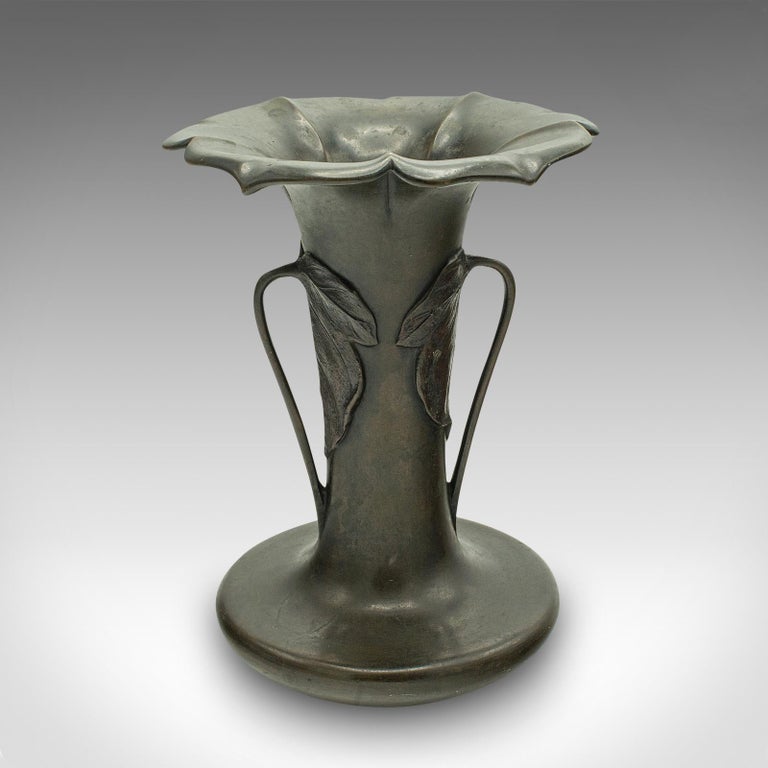 Antique Art Nouveau Posy Vase, French, Bronze, Decorative Flower Pot ...