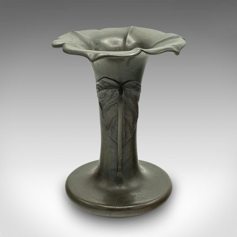 Antique Art Nouveau Posy Vase, French, Bronze, Decorative Flower Pot ...