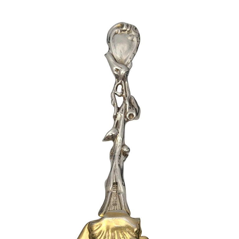 Antique Art Nouveau Sterling Silver Fish Server with Gold Wash Blade ...