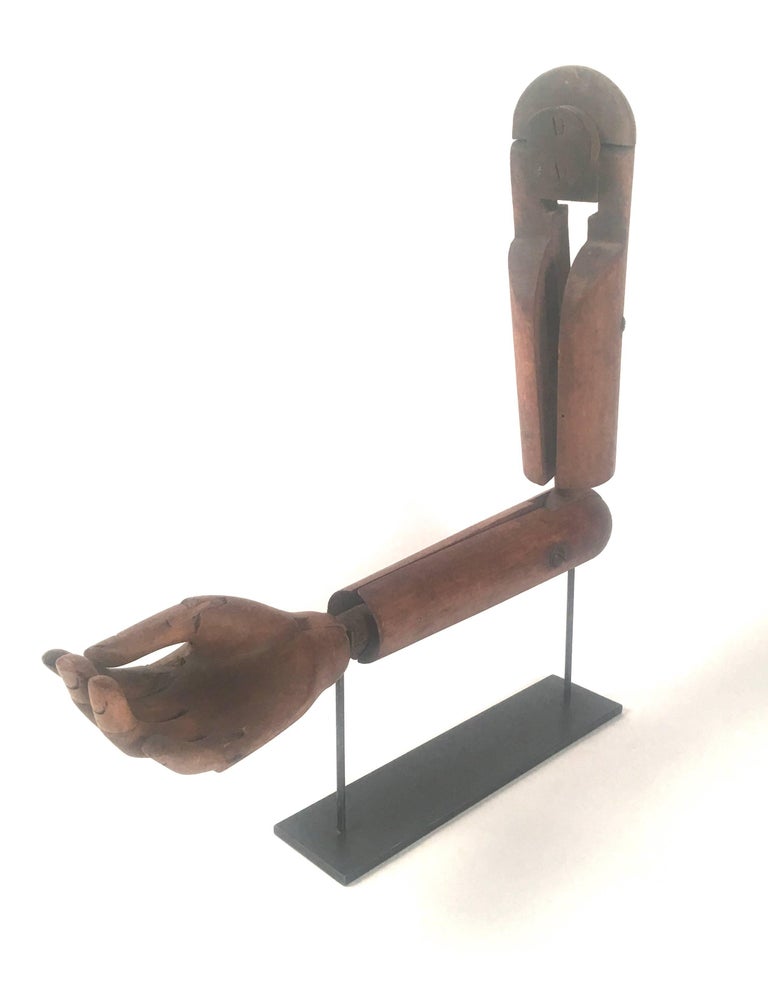Antique Articulated Wood Artist's Hand and Arm Model at 1stDibs