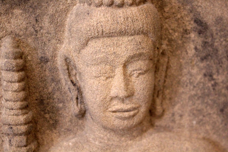 Antique Artifact Carved Temple Stele Stone Slab Art Sculpture For Sale ...